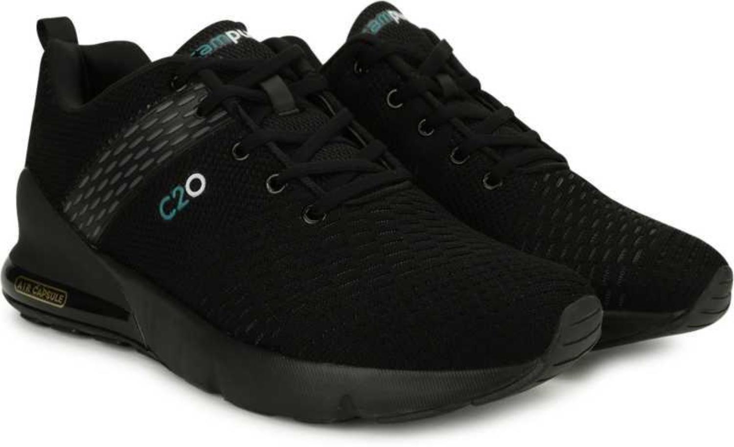 Campus Brand Men's Baleno Laced Sports Shoes 9G-732 (Black/T.Blue ...