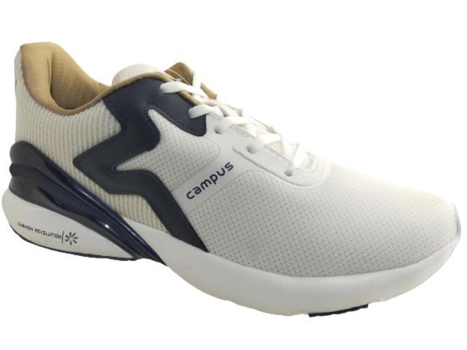 Campus Brand Men's Medway Laced Sports Shoes 5G-829 (Off White/Blue ...