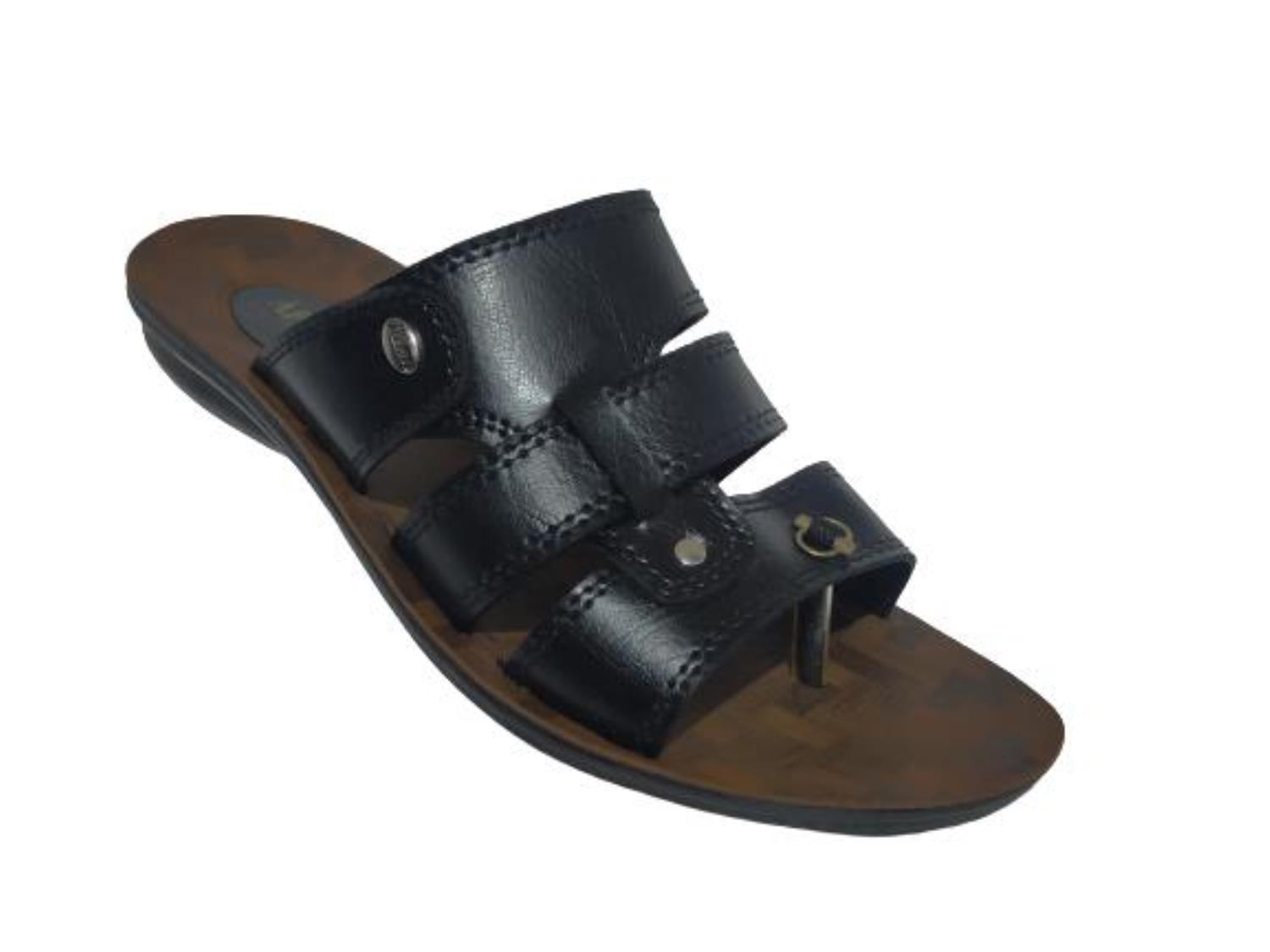 Bata Brand Men's 871-6410 Chappal/Sandal/Flip Flop (Black) :: RAJASHOES