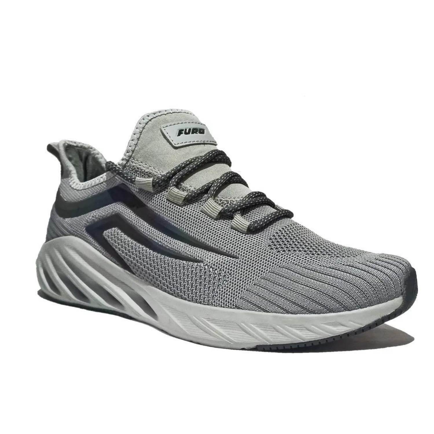 Furo Brand Mens Running Laced Sports Shoes W3039 (Grey) :: RAJASHOES