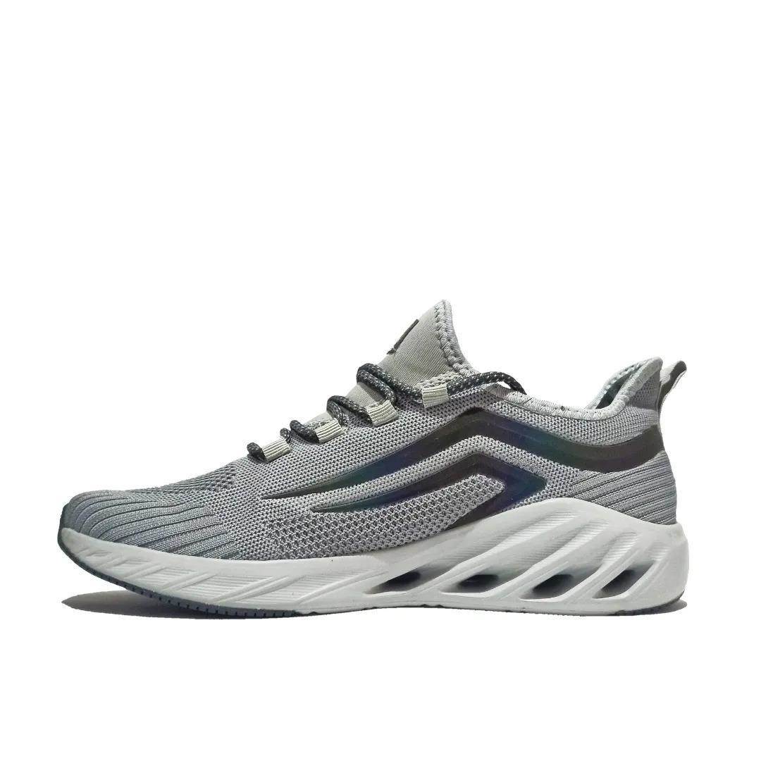 Furo Brand Mens Running Laced Sports Shoes W3039 (Grey) :: RAJASHOES