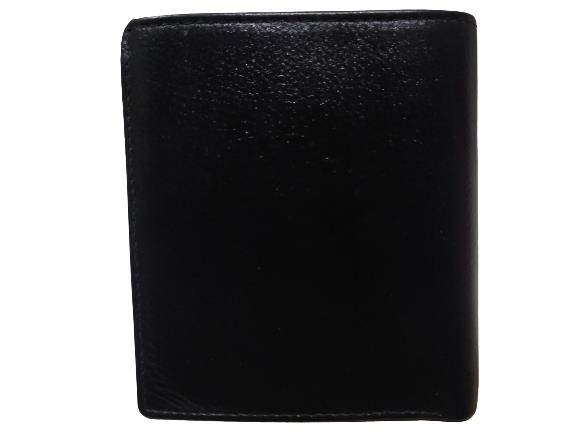 Woops Brand Men's 638 Black Leather Wallet :: RAJASHOES