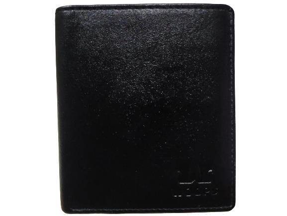 Woops Brand Men's 638 Black Leather Wallet :: RAJASHOES