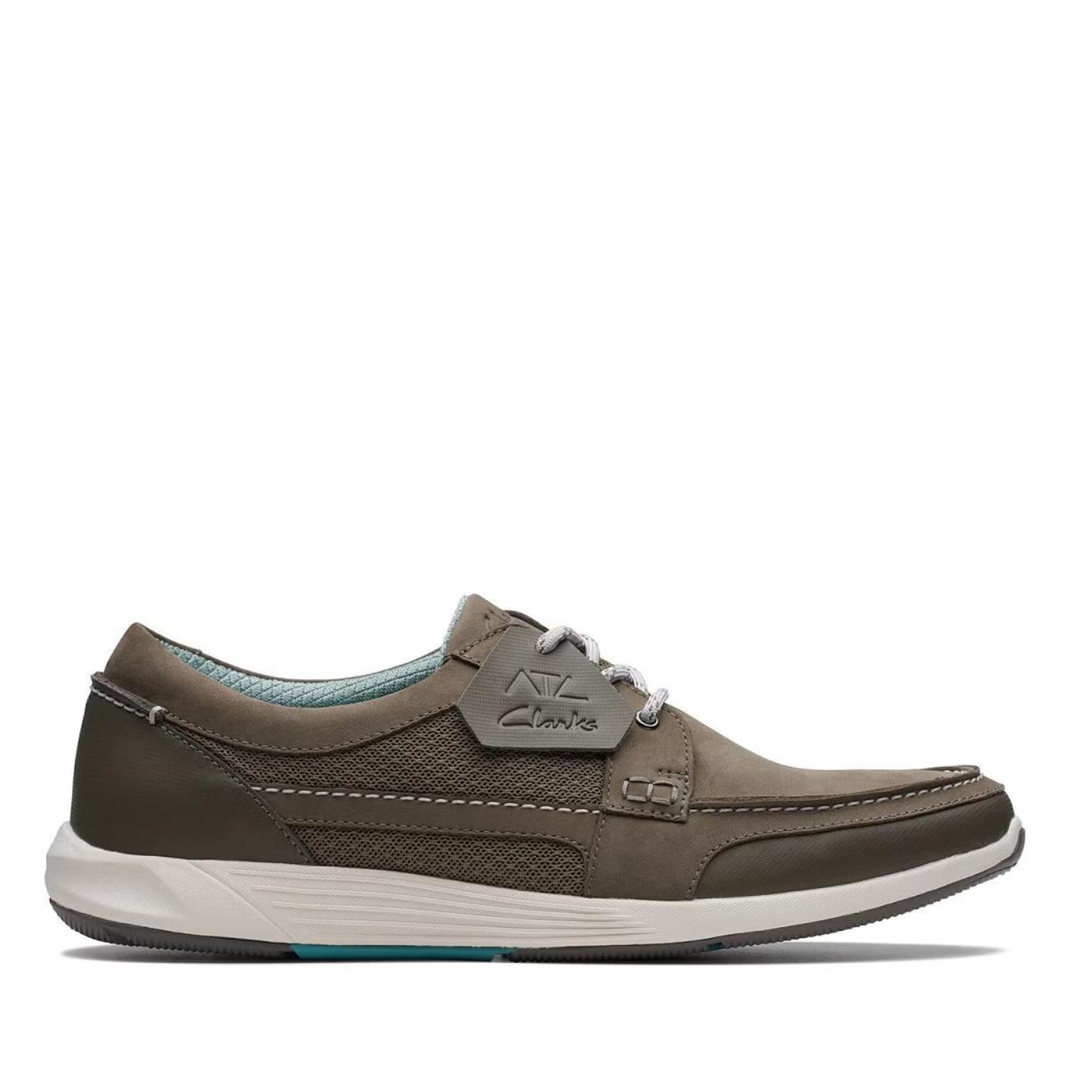 Clarks Brand Mens Original Casual Shoes ATL Sail West (Grey) :: RAJASHOES