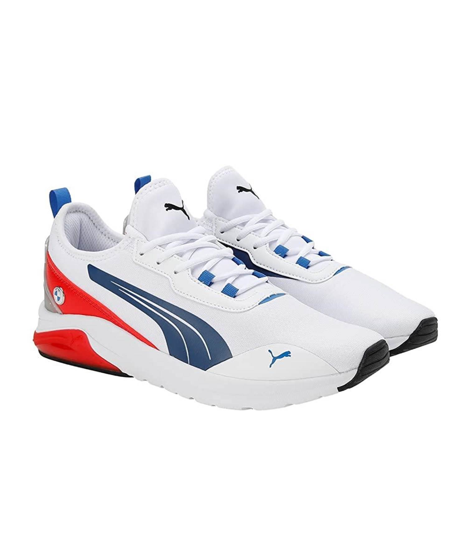 Puma Brand Mens BMW MMS Electron E Pro Casual Sports Shoes 30731602 (White/Blue/Red) :: RAJASHOES