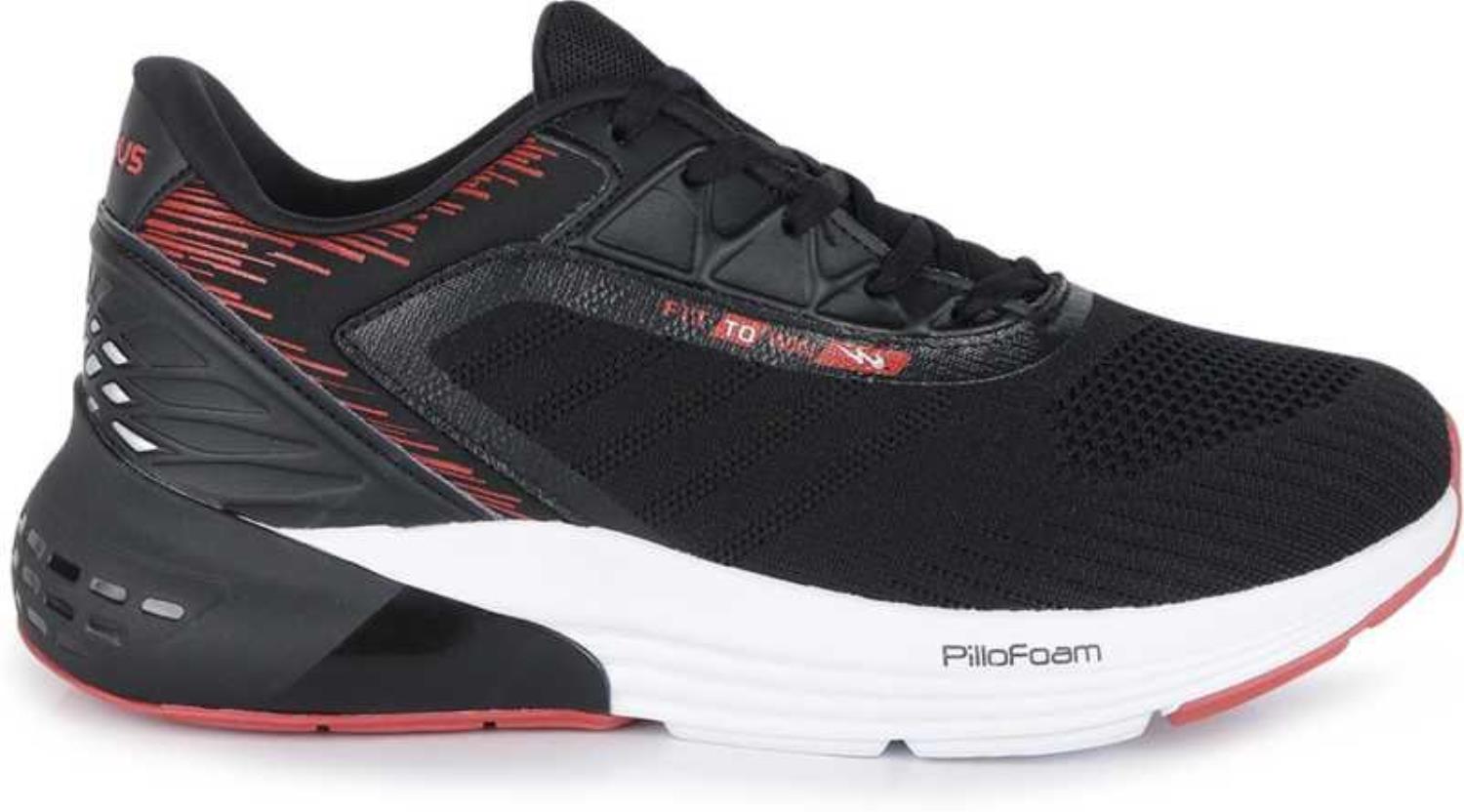 Campus Brand Men's Engine Laced Sports Shoes 5G-713 (Black/red ...