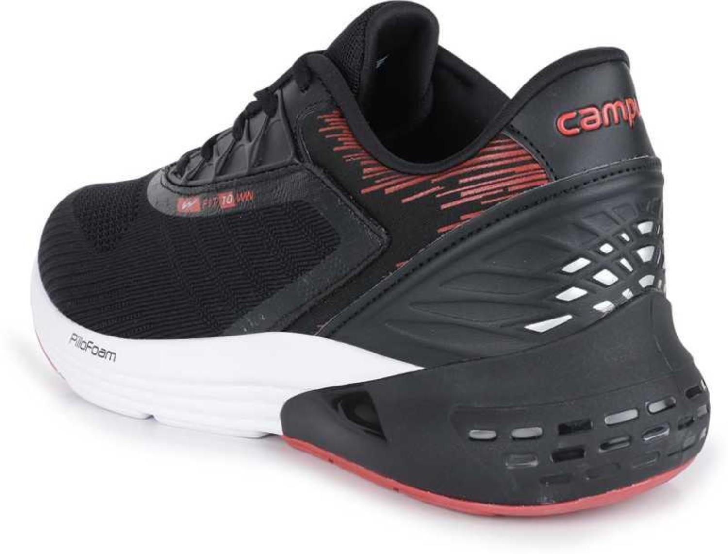 Campus Brand Men's Engine Laced Sports Shoes 5G-713 (Black/red ...