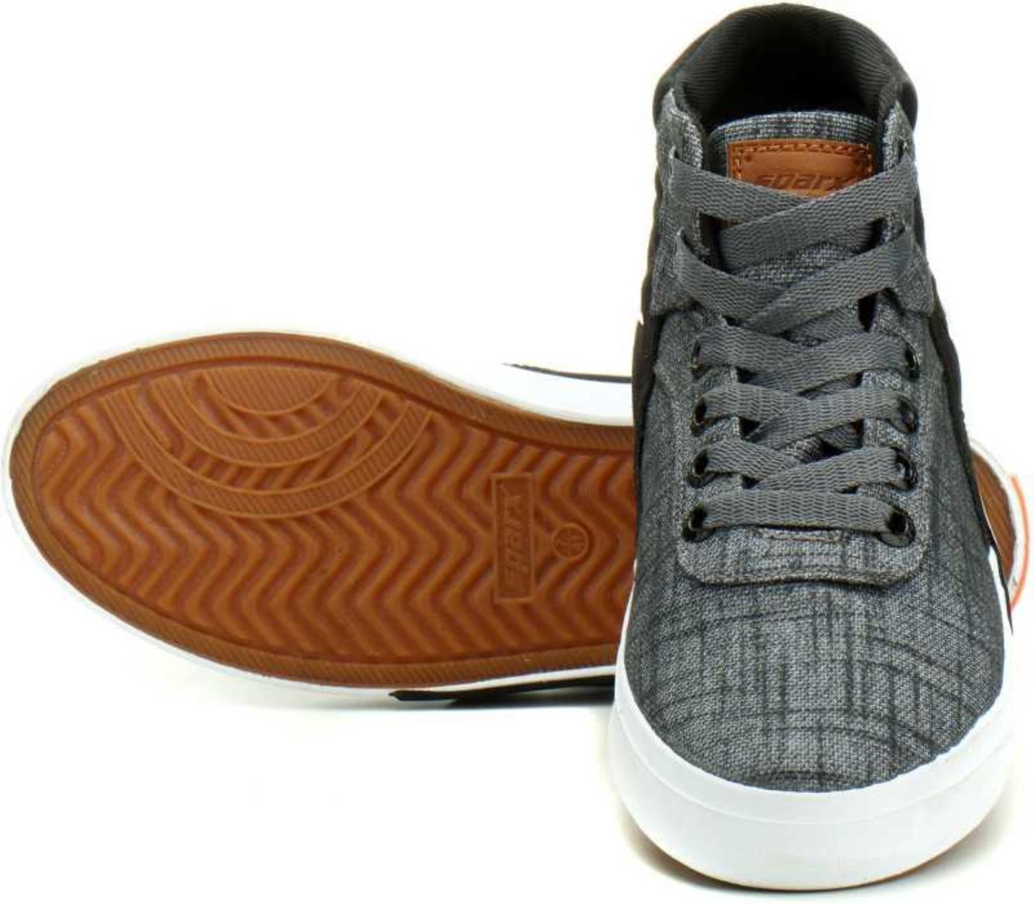 Sparx Brand Men's SM 360 Laced Sneakers Shoes (Grey/Black) :: RAJASHOES