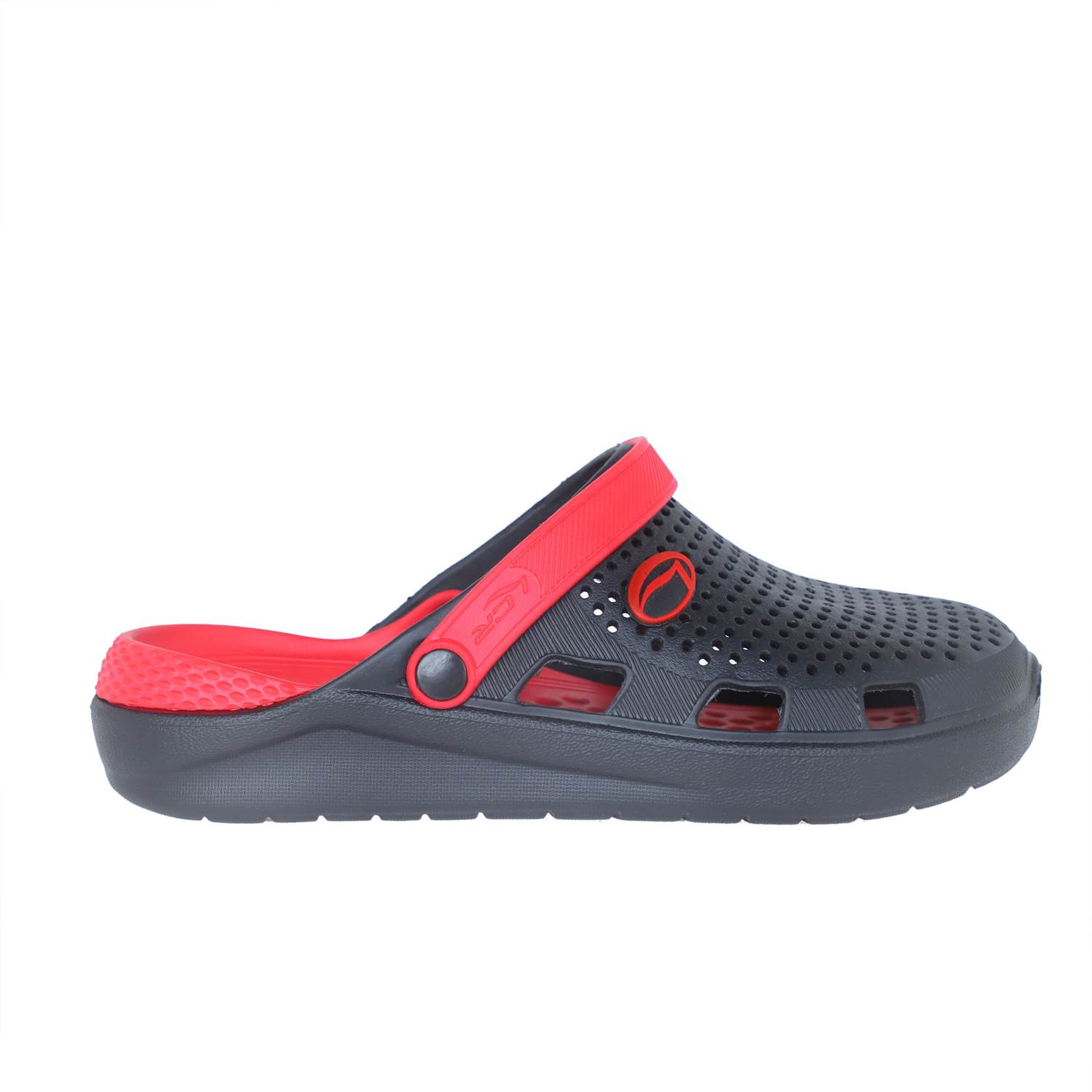 Lancer Brand Mens Crog Crocs Dual Jet Flip Flop Slipper Sandal (Black ...