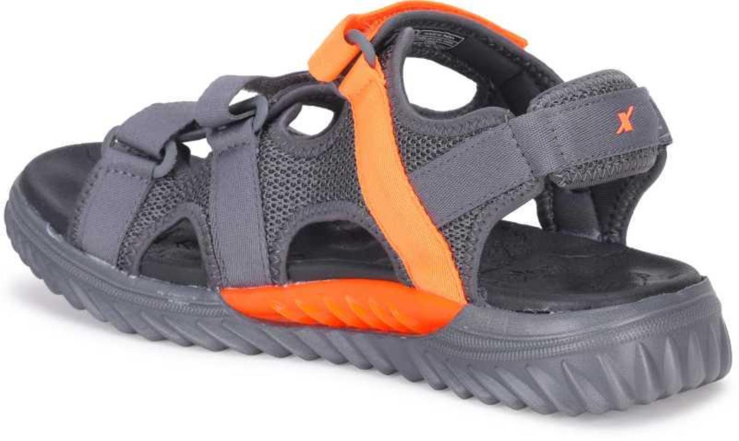 Sparx Brand Men's SS-509 Chappal/Sandal/Flip Flop (D.Grey/FL.Orange ...