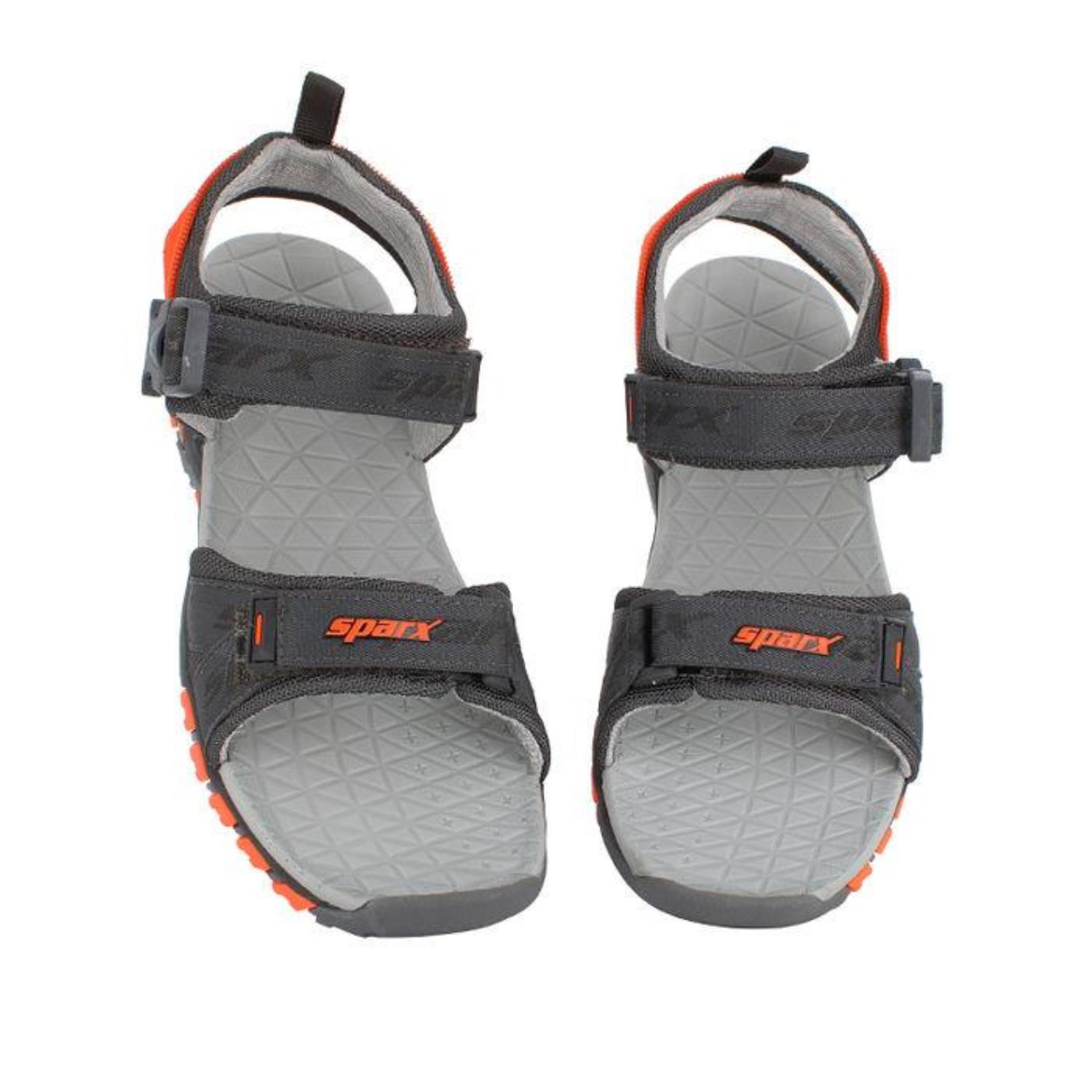 Sparx Brand Mens Casual Sports Sandal Backstrap SS-520 (Gry/Org ...