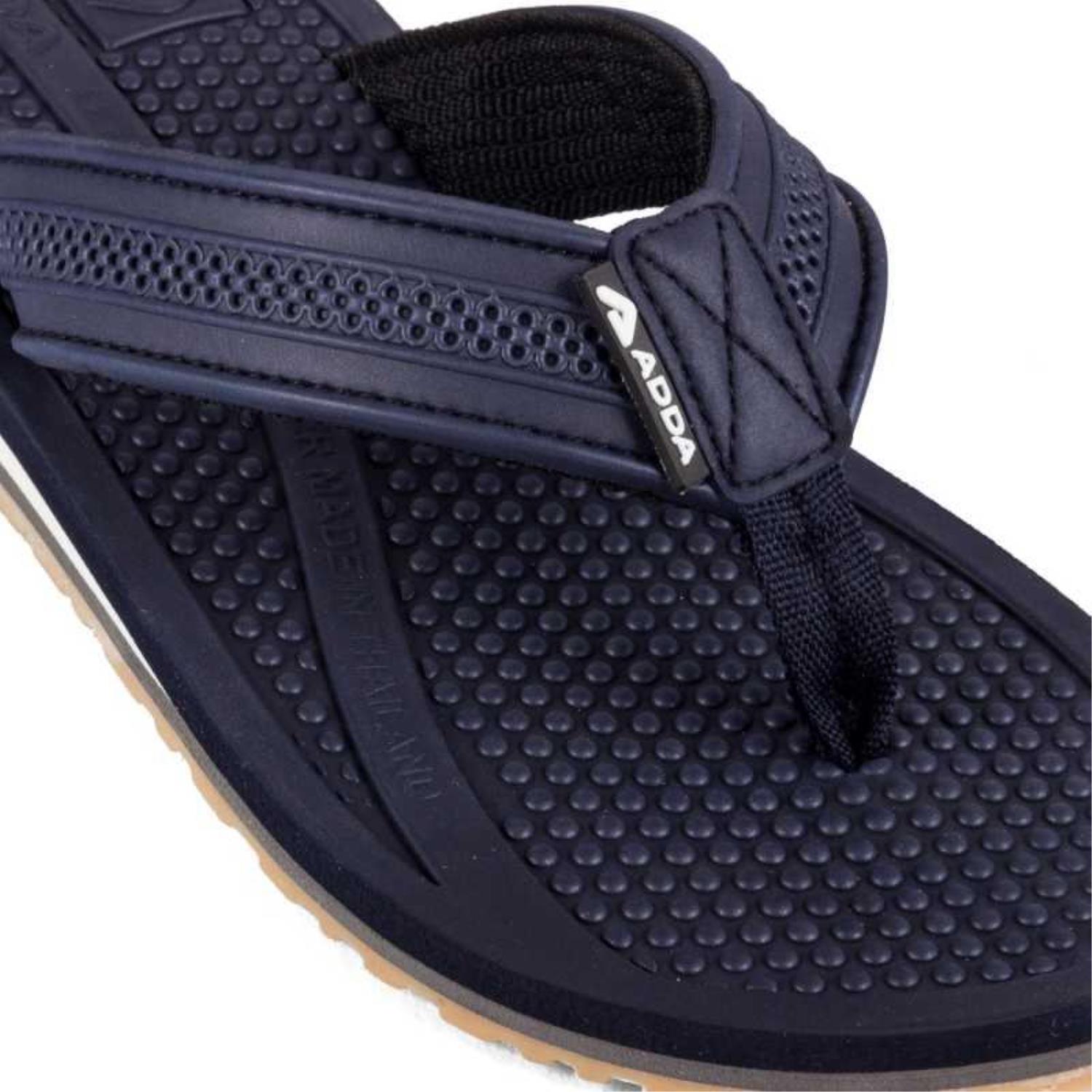 Adda Brand Men's Fitness-1 Flipflop Slippers (Navy) :: RAJASHOES