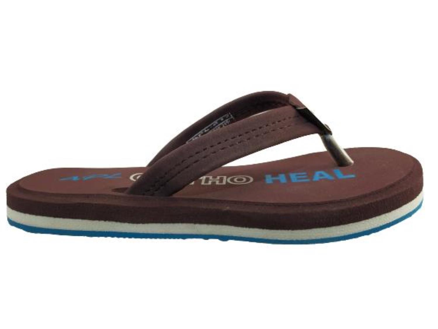 Apl Brand Women's Apl-242 Ortho Heal Flipflop Slippers (Brown) :: RAJASHOES