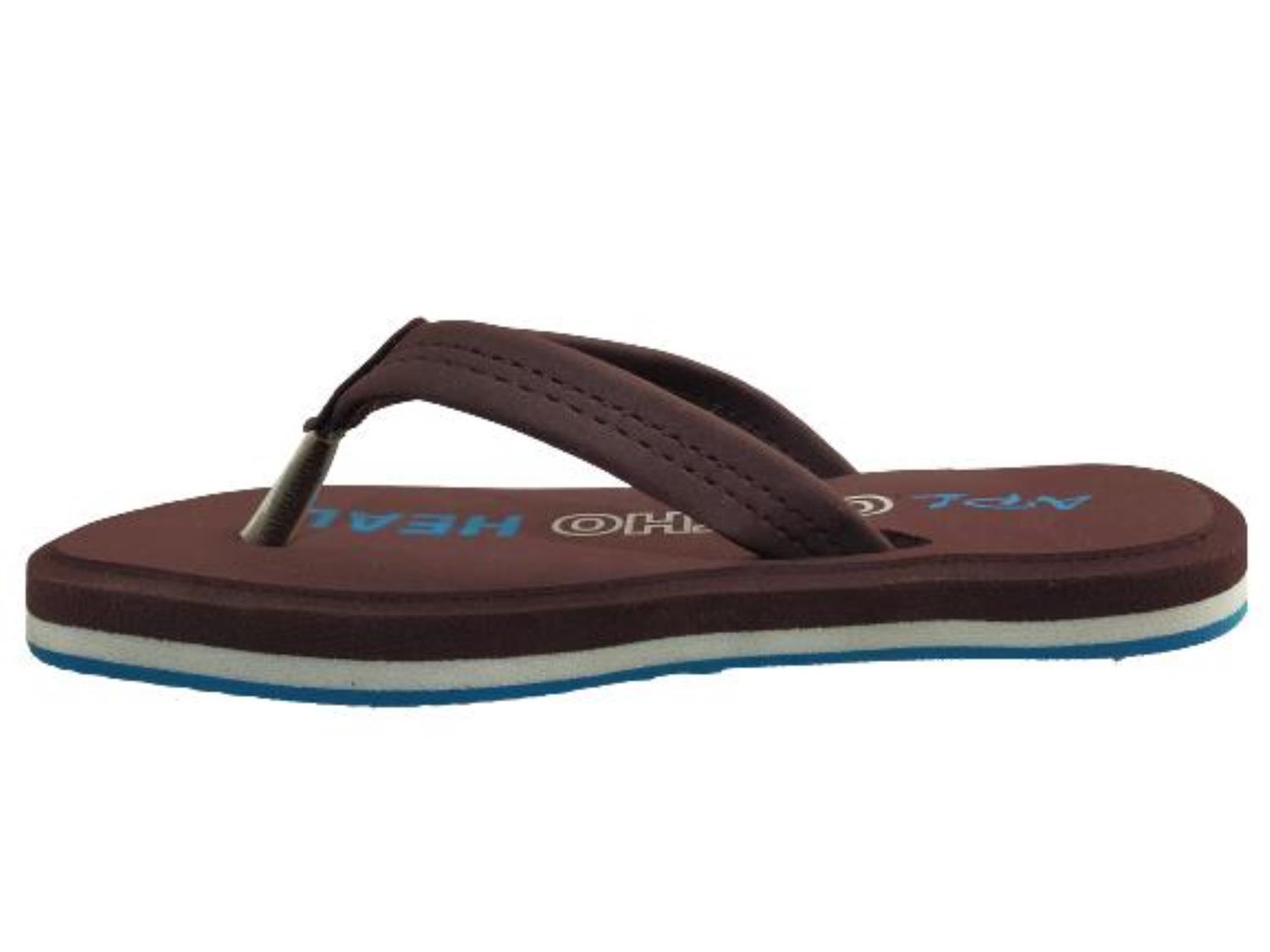 Apl Brand Women's Apl-242 Ortho Heal Flipflop Slippers (Brown) :: RAJASHOES