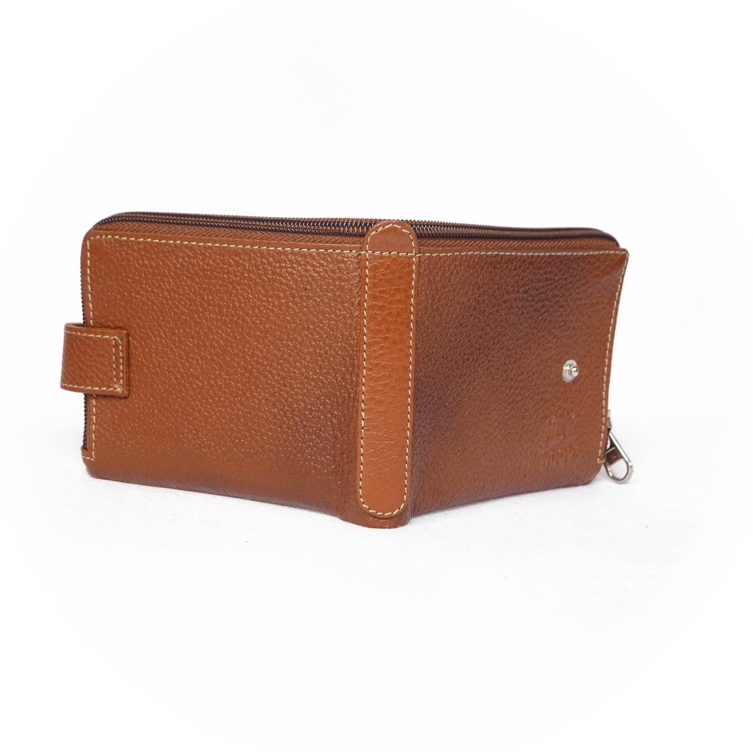 Woops Brand Men's Leather Card Holder Chain Wallet 369560 (Tan ...